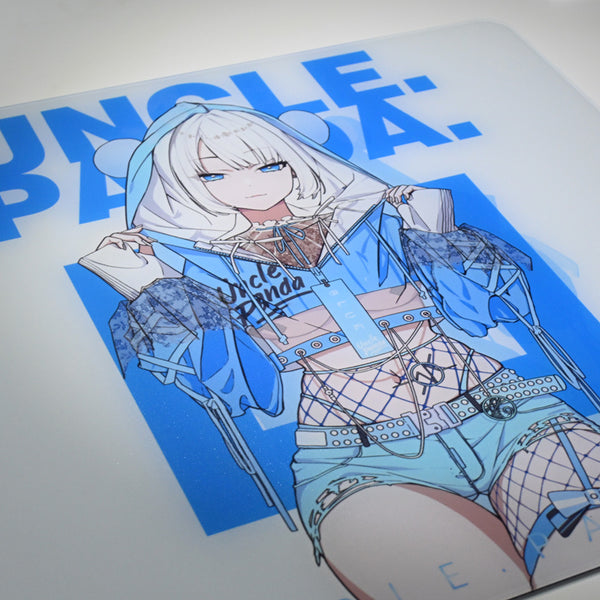 Uncle Panda ガラスマウスパッド ブルー SP – Rabbit0-Store