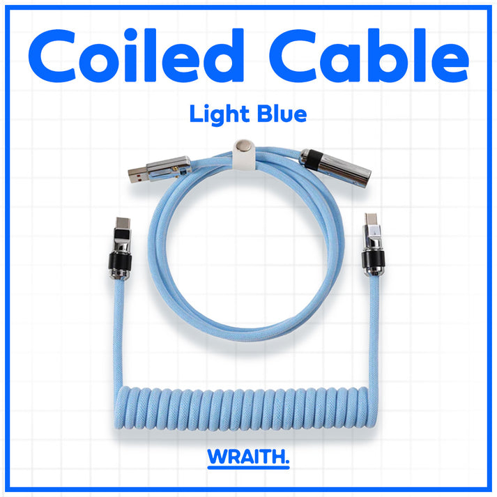 Wraith Bidirectional Coiled Cable[Light Blue] – Rabbit0-Store