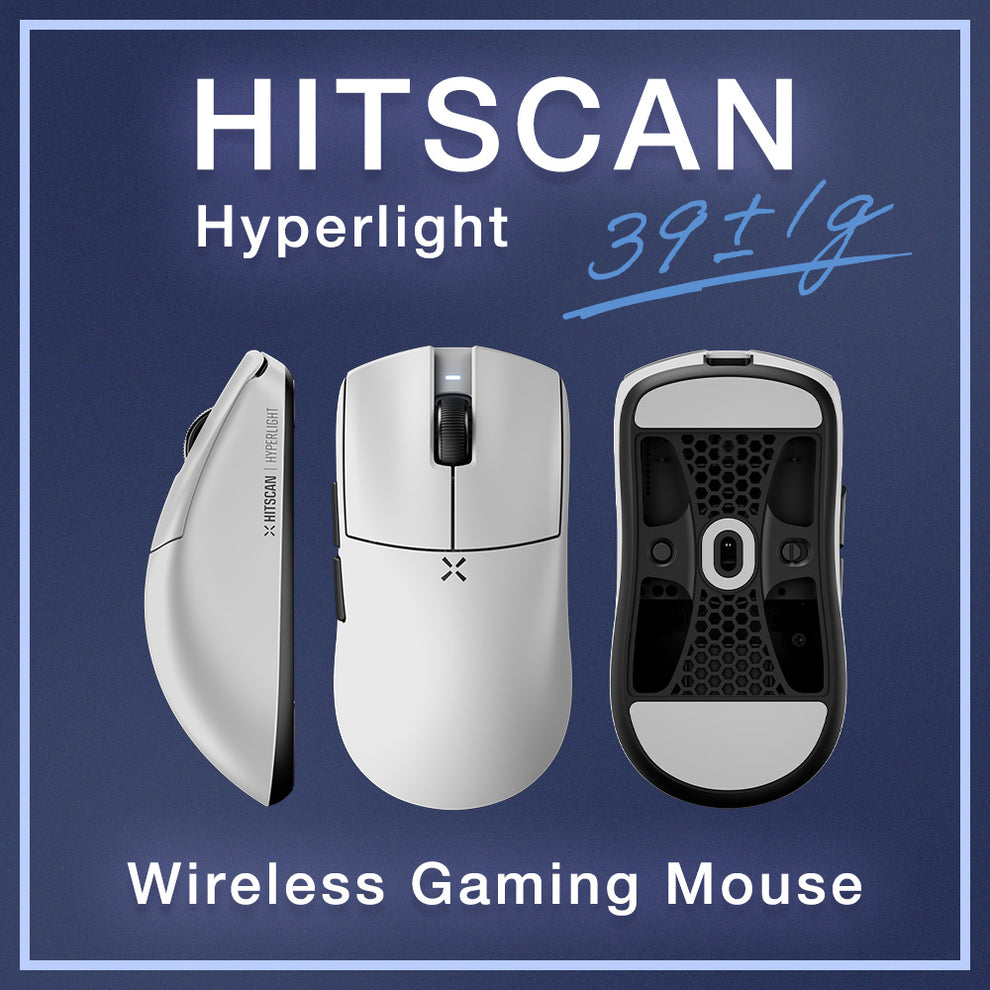 HITSCAN Hyperlight Wireless Gaming Mouse White ゲーミングマウス – Rabbit0-Store